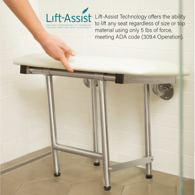 Seachrome Padded Bariatric Transfer Bench Seat with Legs | Wayfair